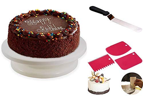 Buy Universalneeds Revolving Cake Round Decorating Turntable Stand ...