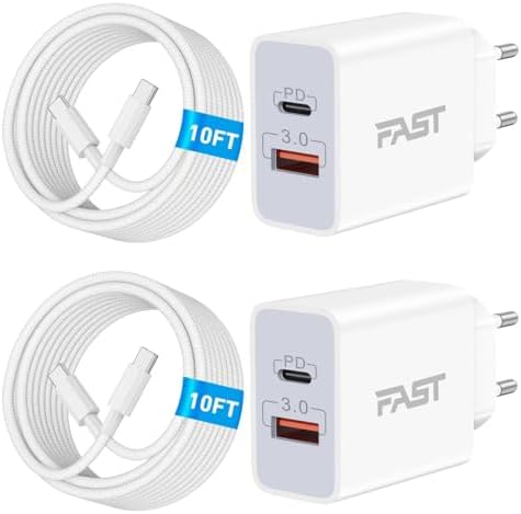 Amazon.com: Power-7 US to Europe Plug Adapter, 20W 2-Port PD+QC Fast ...