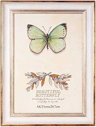 Afuly Vintage 8x10 Photo Frame in Off White and Gold Edge for Desk ...