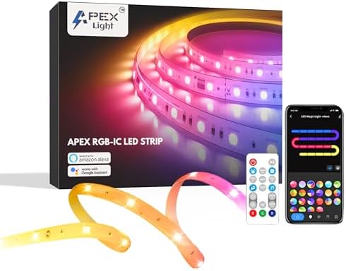 Buy Govee LED Strip Lights RGBIC, 16.4ft Bluetooth Color Changing ...