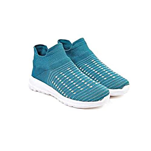 Buy coma Women Solid Reguler Mesh Running Shoes (coma-29-8-Turquoise ...
