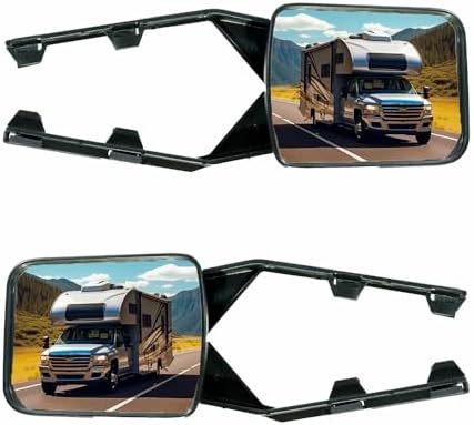 Amazon.com: YOMTOVM 2Pcs Universal Clip on Towing Mirror Extensions ...