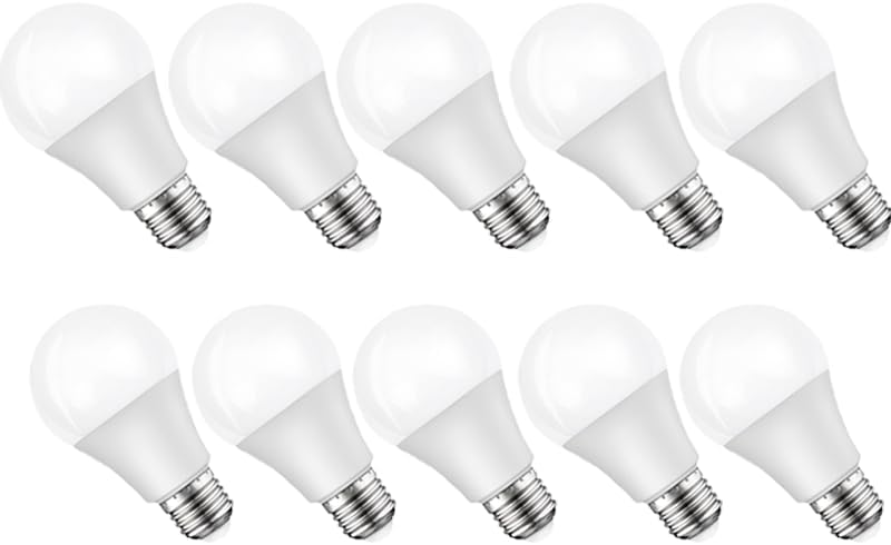 Megaluz Focos Led - Paquete de 10, Foco de Luz LED Color Blanco 6500 K y 10W, 720Lm, bombillas ...