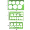Amazon.com: 10 Pieces Green Plastic Drawings Templates Measuring ...