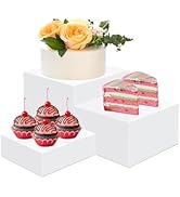 Amazon.com: 3 Pcs Acrylic Sliver Risers for Display, 8", 7", 6" Sizes ...