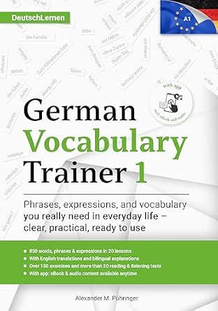 Learn German: German Vocabulary Trainer 1 (A1): Build Your German ...