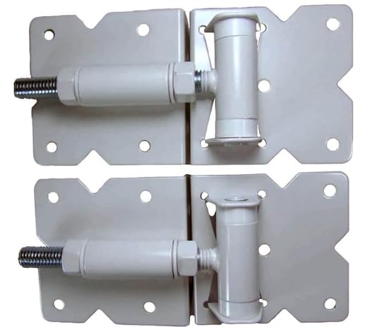 Amazon.com: The Fence Shop- Vinyl Gate Hinges White - for Vinyl, Wooden ...
