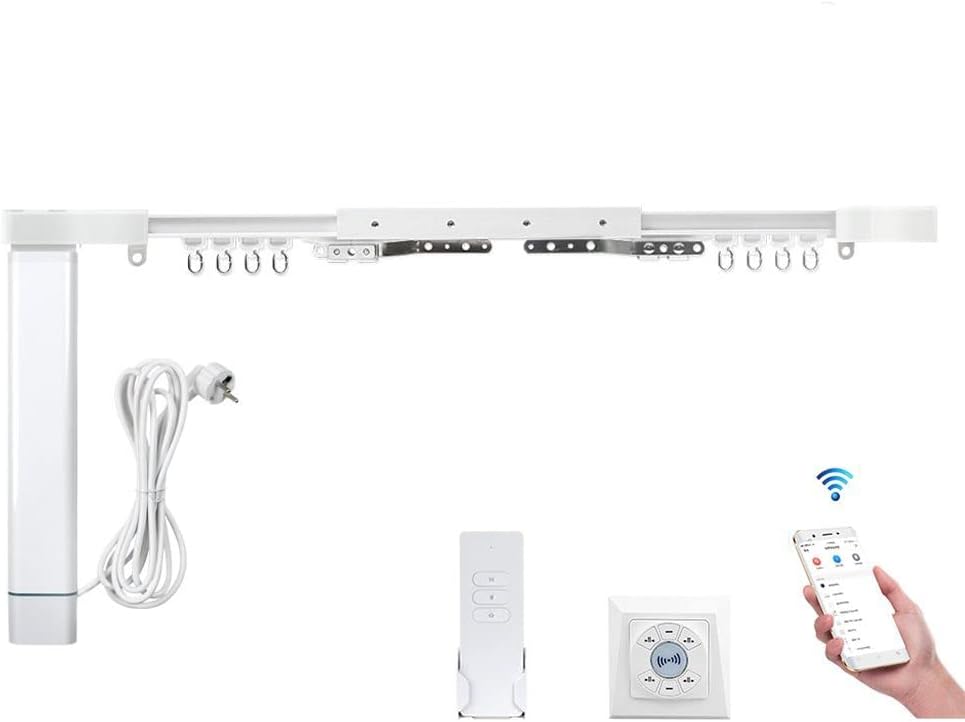 Amazon.com: SimpleSmart - 84" Motorized Smart Curtain Tracks - Electric ...