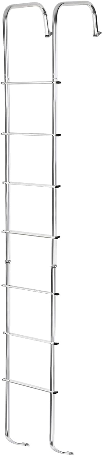 Snapklik.com : Universal Exterior RV Ladder, 7.6FT-8.4FT Aluminum ...