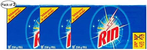 Amazon.com: Rin Detergent Bar (250g Approx.) (Pack of 3) : Health ...