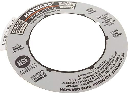 Amazon.com: SPX0714G Sand Filter Valve Label Plate Sticker Replacement ...