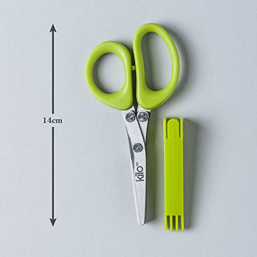 Kilo 3 Blade Mini Herb Scissors/Shears with Safety Cover – BigaMart