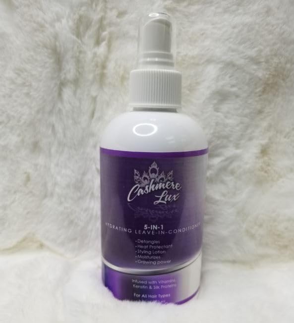 Amazon.com : Cashmere Lux | 5-in-1 Hydrating Leave-in Conditioner | 8oz ...