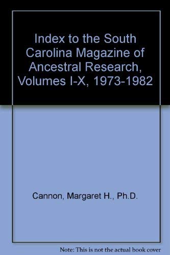Amazon.co.jp: Index to the South Carolina Magazine of Ancestral ...