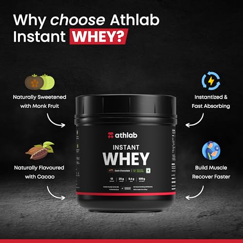 Athlab (by Nutrabay) Instant Whey Protein | Naturally Flavoured ...