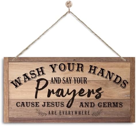 Amazon.com: Bathroom Decor, Decorative Wall Plaque, Toilet Wall Decor ...