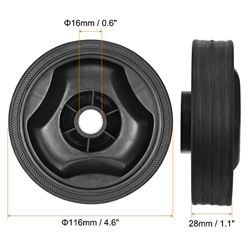 PATIKIL 4.6″ Air Compressor Wheels, 2 Pack Universal Air Compressor ...