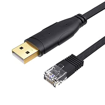 Amazon.com: CableCreation USB Console Cable 6 FT USB to RJ45 Serial ...