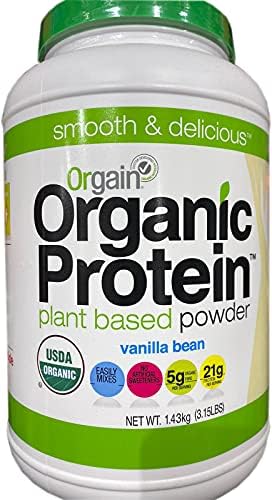 Amazon.com: Orgain Organic Vegan Protein Powder + Greens, Vanilla Bean ...