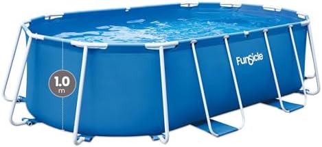Funsicle 4.24m (13'11") Oval Activity Pool, Outdoor Above Ground ...