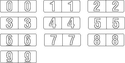 Barkley NBWM Compatible White Mini Numeric Labels, Laminated Stock, 1/ ...