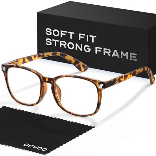 Amazon.com: CCVOO Stylish Print Reading Glasses - Blue Light Filter and ...