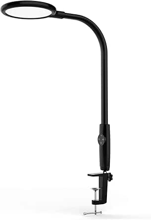 Amazon.co.jp: Flexible Led Desk Lamp Touch Control Dimmable Metal Clamp ...
