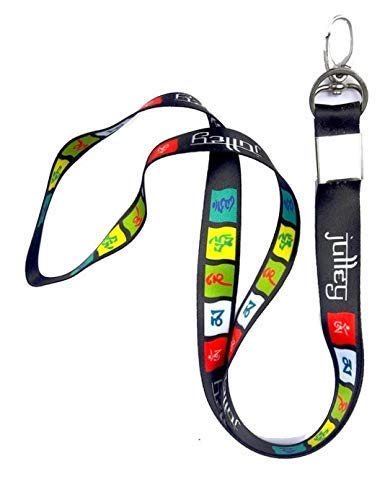 Tibetan Lanyards Prayer Tag Multi-Colour Key Chains Fabric Locking ID ...