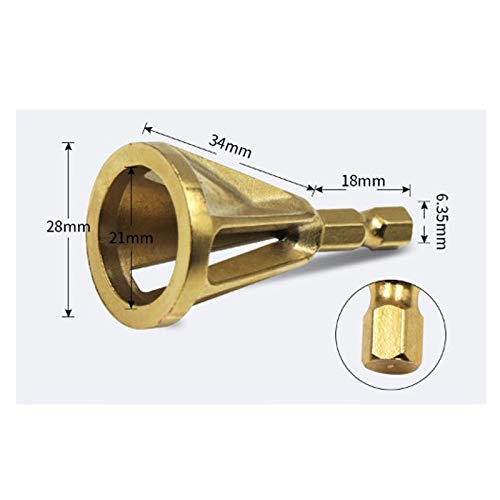 Stainless Steel Hex Shank Deburring External Chamfer Tool Drill Bit High Speed Remove Burr ...