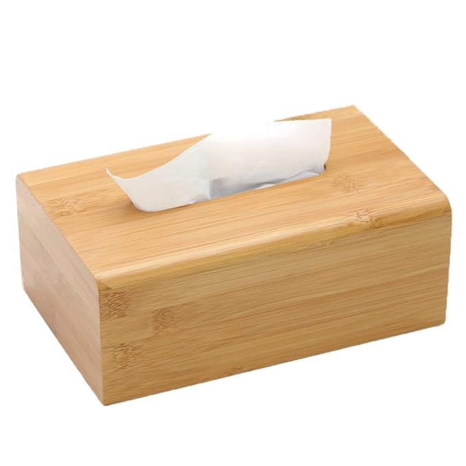 Bamboo Tissue Box Holder - Elegant and Stylish Tissue Dispenser ...