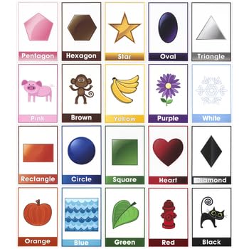 Amazon.com: Shapes & Colors Bulletin Board Set, 20 Pieces : Office Products