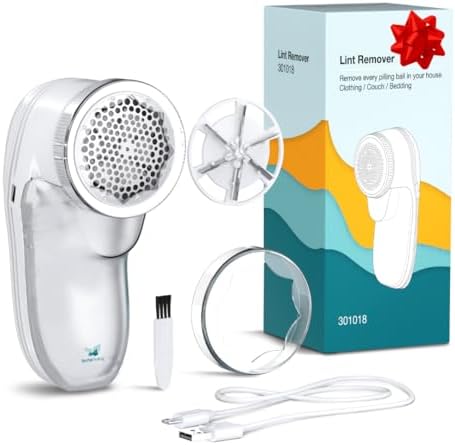 Amazon.com: Amazon Basics Battery Operated Fabric Shaver, Lint and Fuzz ...