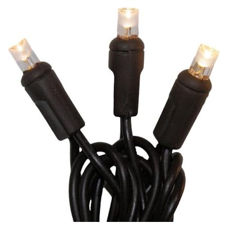 Amazon.com: LED Christmas Light String 70 Warm White Wide Angle (5mm ...