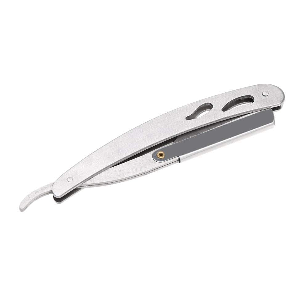 yara beauty Stainless Steel Straight Edge Barber Folding Hair Salon ...