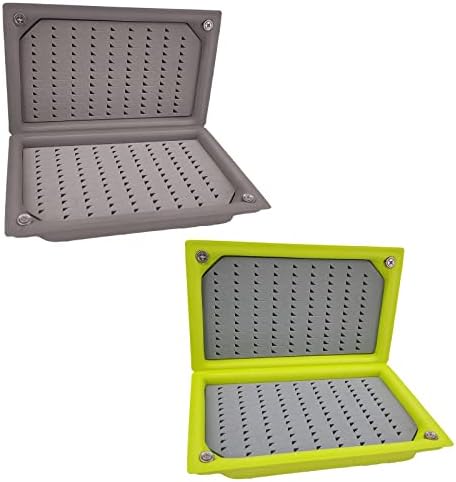 Amazon.com: 2 PC Fly Box Float Tackle Box Grip Foam Fly Fishing Tackle ...