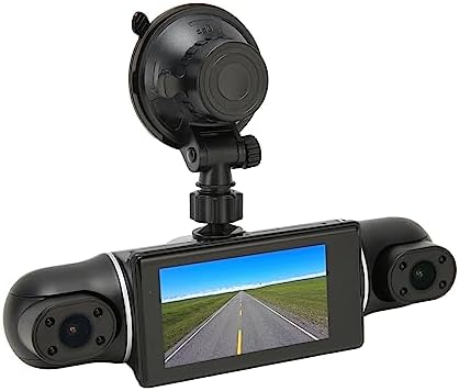 360 Degrees Dash Cam 4 Channel Camera, 5MP 1080P 3Inch HD Display Dash ...