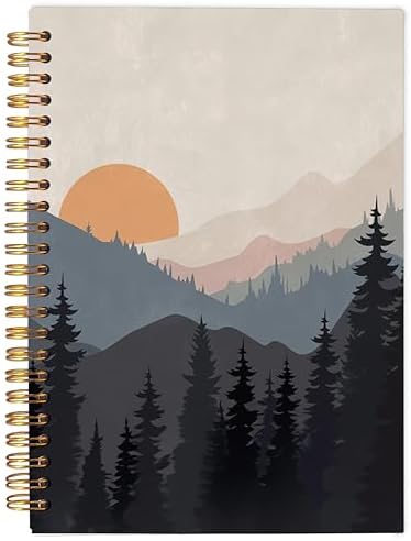 Amazon.com : Ecezatik Boho Notebook Journal, Aesthetic Spiral Notebook ...