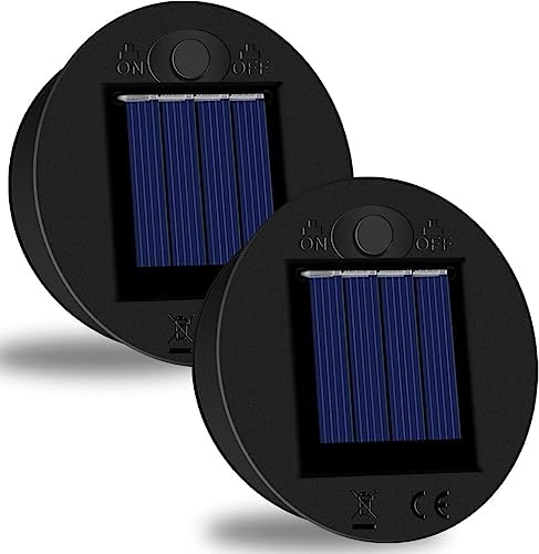 Amazon.com: 2 Pack Replacement Solar Light Parts(Top Size 2.76 inches ...