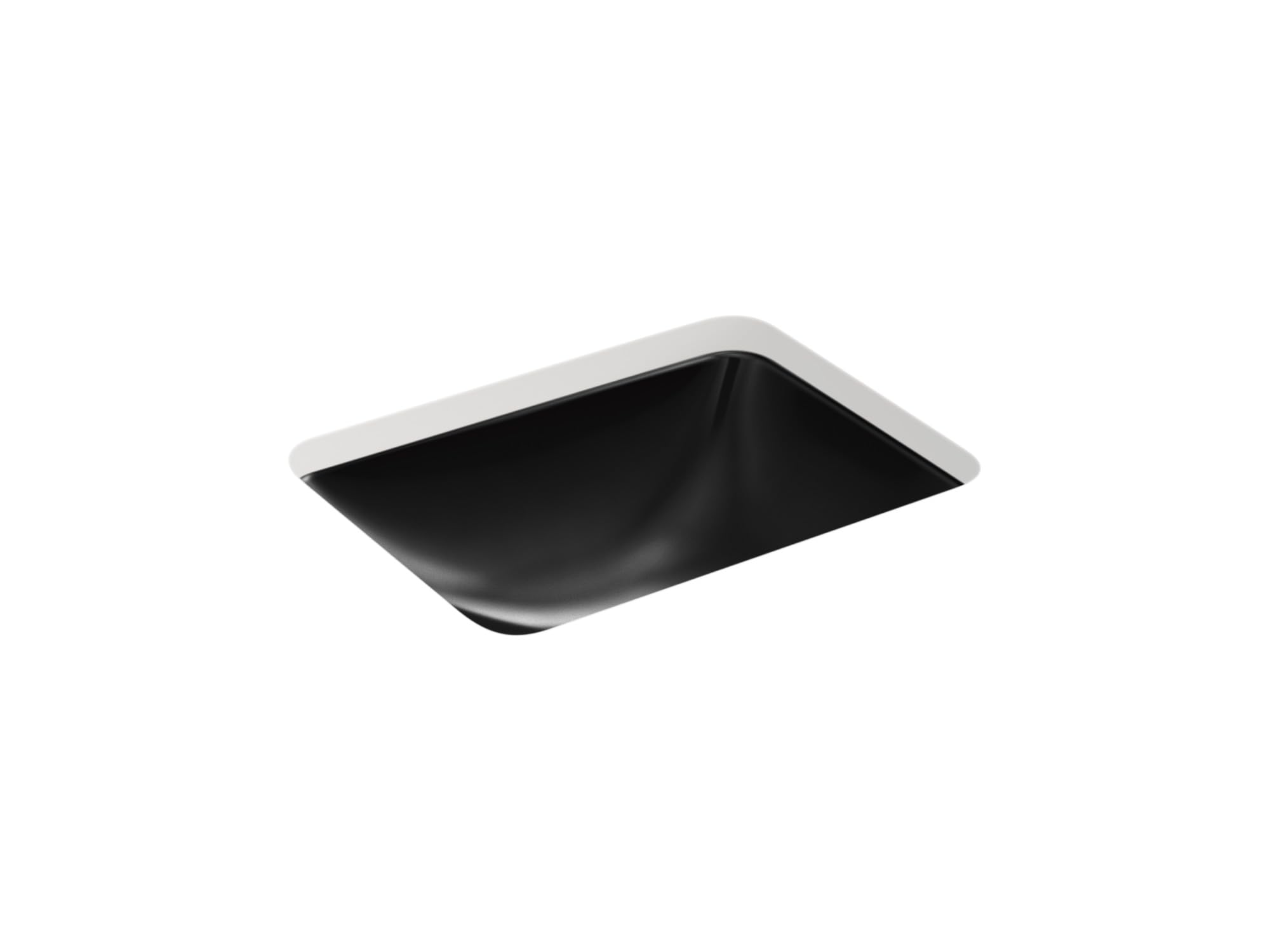 KOHLER 20000-7 Caxton Rectangle Undermount Bathroom Sink with Overflow ...