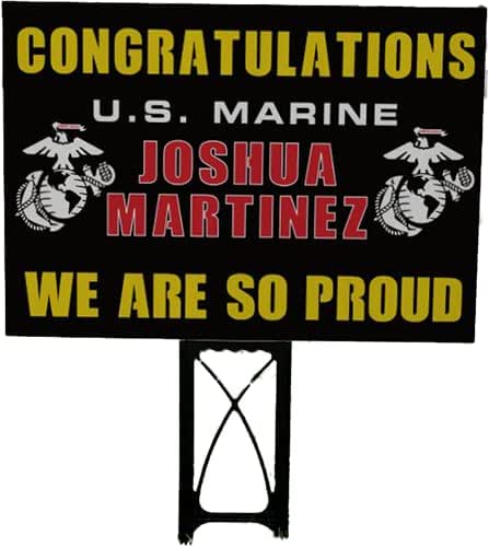 Amazon.com: U.S. Marines Graduation Yard Sign or Welcome Home Yard Sign ...