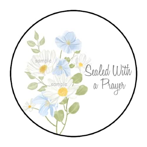 Amazon.com: 30 Pcs Sealed With a Prayer Stickers Labels Tags Envelope ...