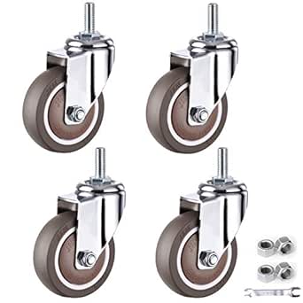 Amazon.com: wheels to move heavy objects, M12x25mm Threaded Stem Bolt ...