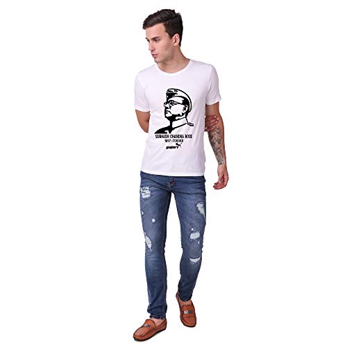 Buy GAJARI Subhash Chandra Bose T-Shirt for Men, Soft Most Comfortable ...
