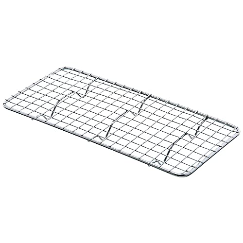 Snapklik.com : Set Of 2 Third Size Rectangular Chrome-Plated Wire Pan ...