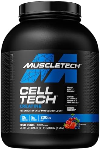 Amazon.com: Creatine Monohydrate Powder MuscleTech Cell-Tech Creatine ...