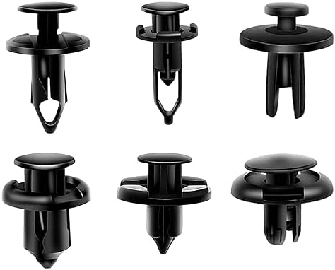 120 PCS Nylon Car Fasteners Rivet Clips,Plastic Car Retainer Clips,Six ...