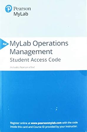 Mylab Operations Management with Pearson Etext - Access Card - For ...