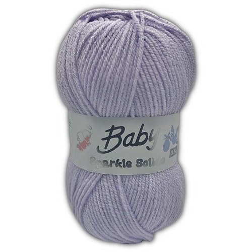 2 Pack of Lilac 7240 – Baby Sparkle Solide Double Knit Wool for ...