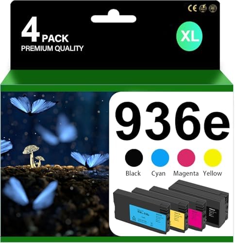 Amazon.com: 936XL 936e Ink Cartridge with Chip Combo Pack Replacement ...