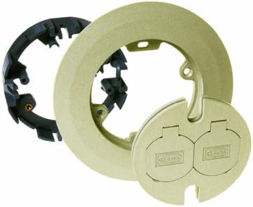 Hubbell-Raco 6260 Round Floor Box Cover Kit Nonmetallic With Two-Lift ...
